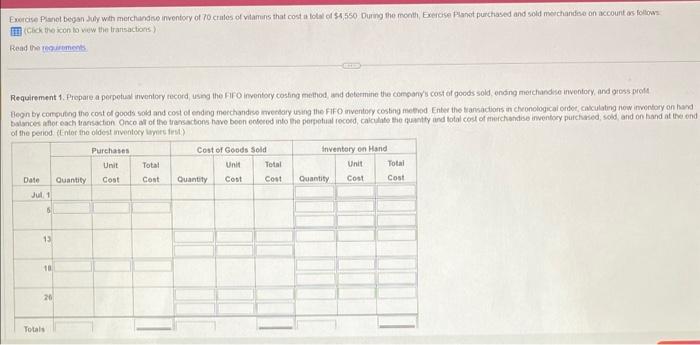 Solved (click the icon is wew the Irarisactions) Road thes | Chegg.com