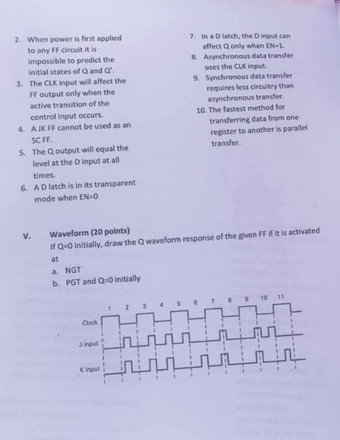 Solved Identification. When power is first appliedto any FF | Chegg.com