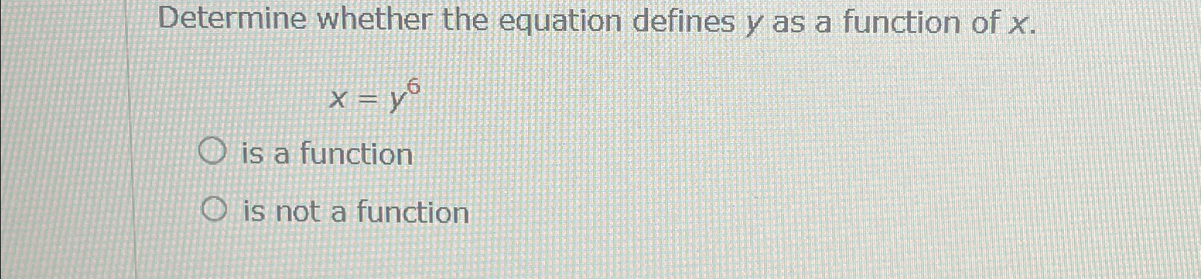 Solved Determine Whether The Equation Defines Y ﻿as A