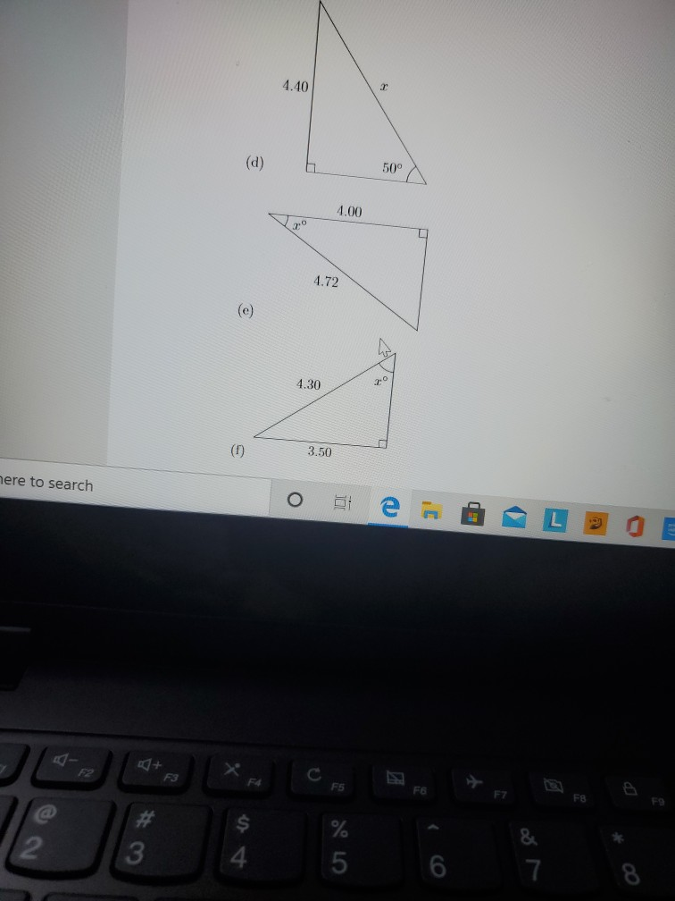 Solved 4.40 (d) 11 50° 4.00 4.72 (e) 4.30 () 3.50 here to | Chegg.com