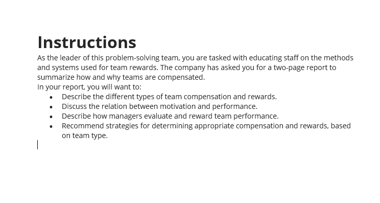 Solved As the leader of this problem-solving team, you are | Chegg.com