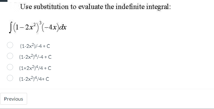 Solved Use substitution to evaluate the indefinite | Chegg.com