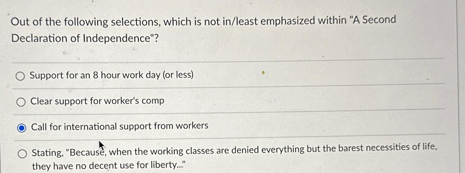 Solved Out of the following selections, which is not | Chegg.com