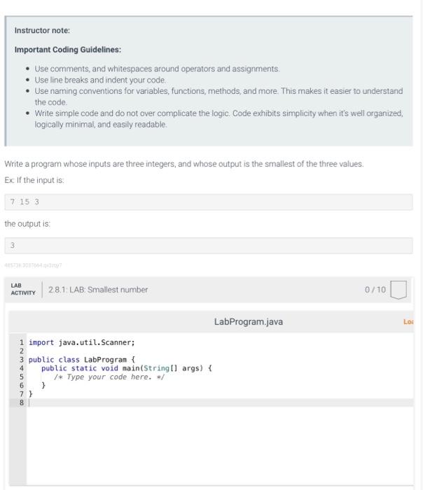 Solved Instructor note: Important Coding Guidelines: - Use | Chegg.com
