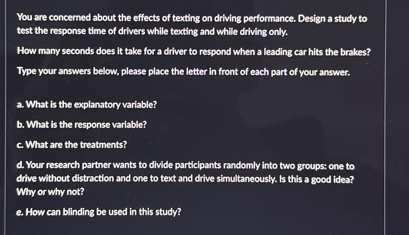 Solved You are concerned about the effects of texting on | Chegg.com