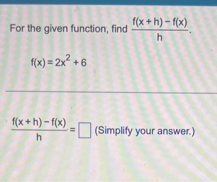 Solved For the function y=x2, compute the average rate of | Chegg.com