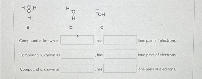 Solved HOH H HO POH он н b a С Compound a, known as has lone | Chegg.com