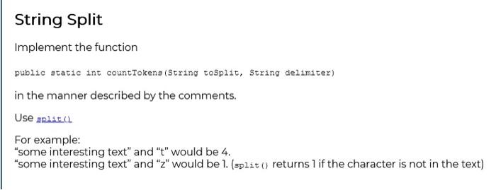 Solved Delimitersjava 1 Package Stringsplit 2 3 Public 