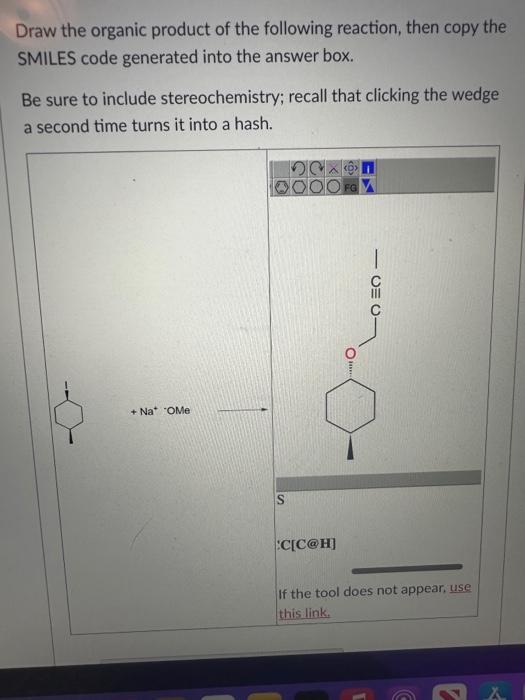 Solved Draw the organic product of the following reaction, | Chegg.com