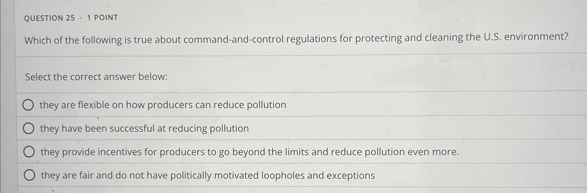 Solved QUESTION 25 - 1 POINTWhich of the following is true | Chegg.com Solved QUESTION 25 - 1 POINTWhich of the following is true | Chegg.com