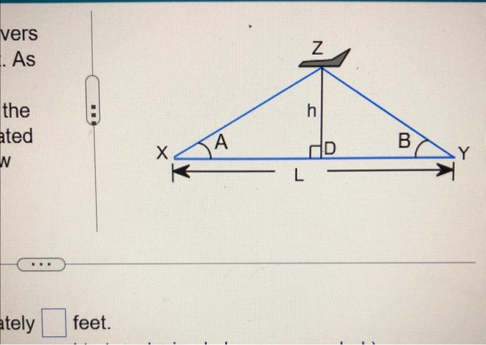 Solved An aircraft (at Z) is spotted by two observers (at X | Chegg.com