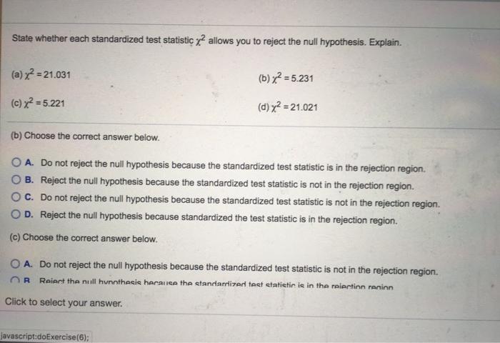 Solved Find the critical value(s) and rejection region(s) | Chegg.com