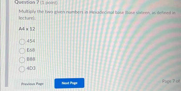 Solved Multiply the two given numbers in Hexadecimal base | Chegg.com