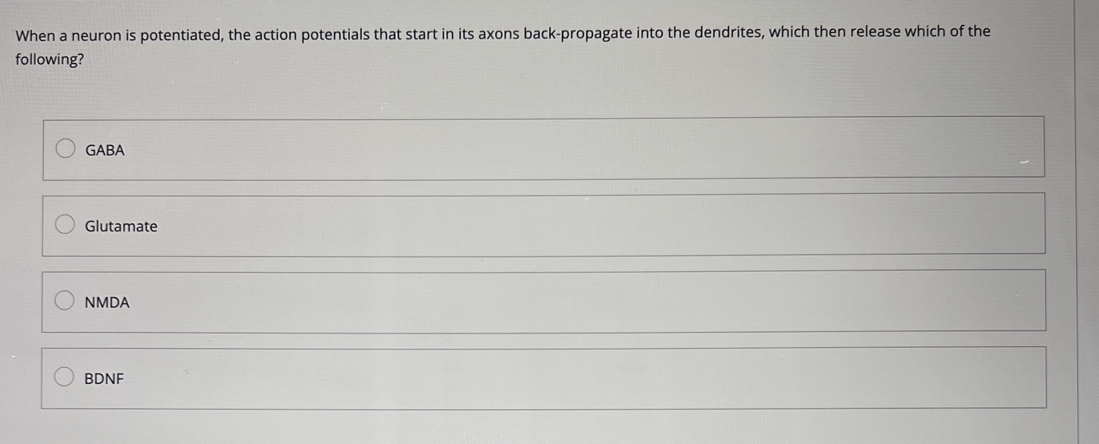 Solved When a neuron is potentiated, the action potentials | Chegg.com