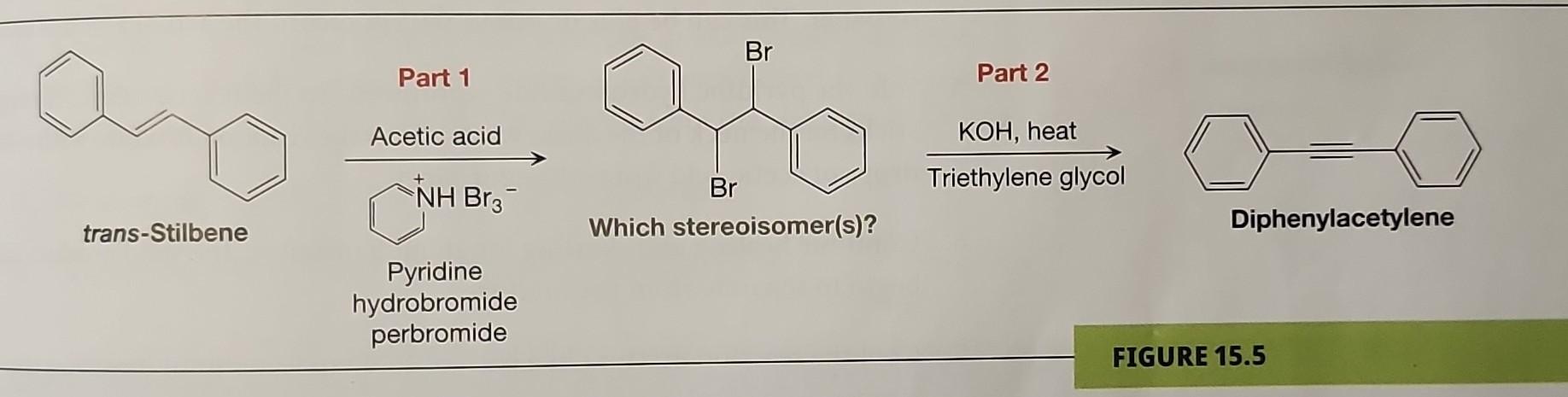 Part 1 Part 2 trans-Stilbene Which stereoisomer(s)? | Chegg.com