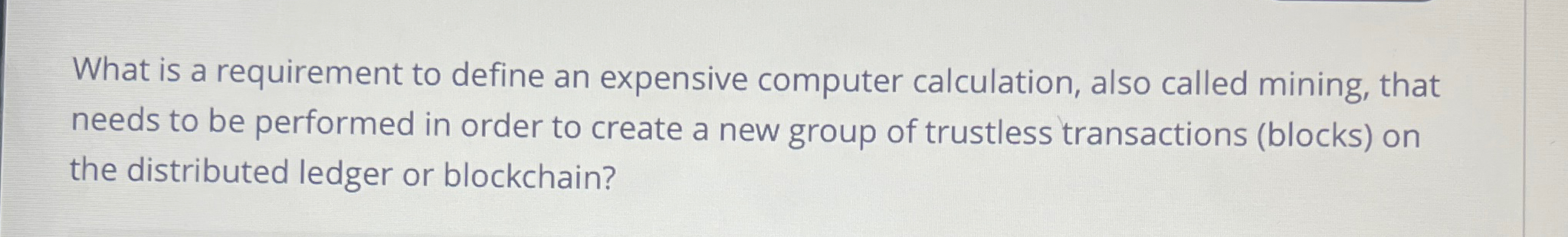Solved What is a requirement to define an expensive computer | Chegg.com