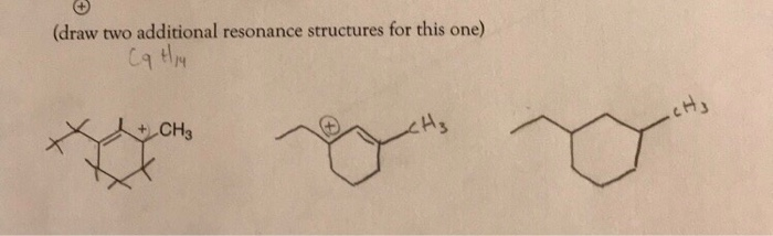 Solved (draw two additional resonance structures for this | Chegg.com