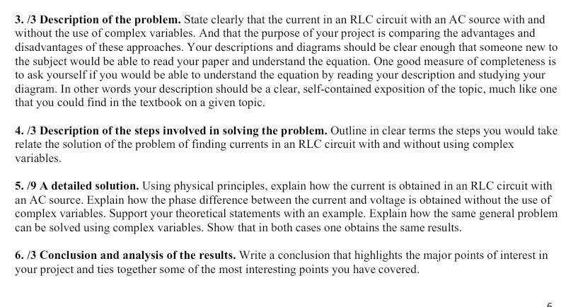 Solved 3. /3 Description of the problem. State clearly that | Chegg.com