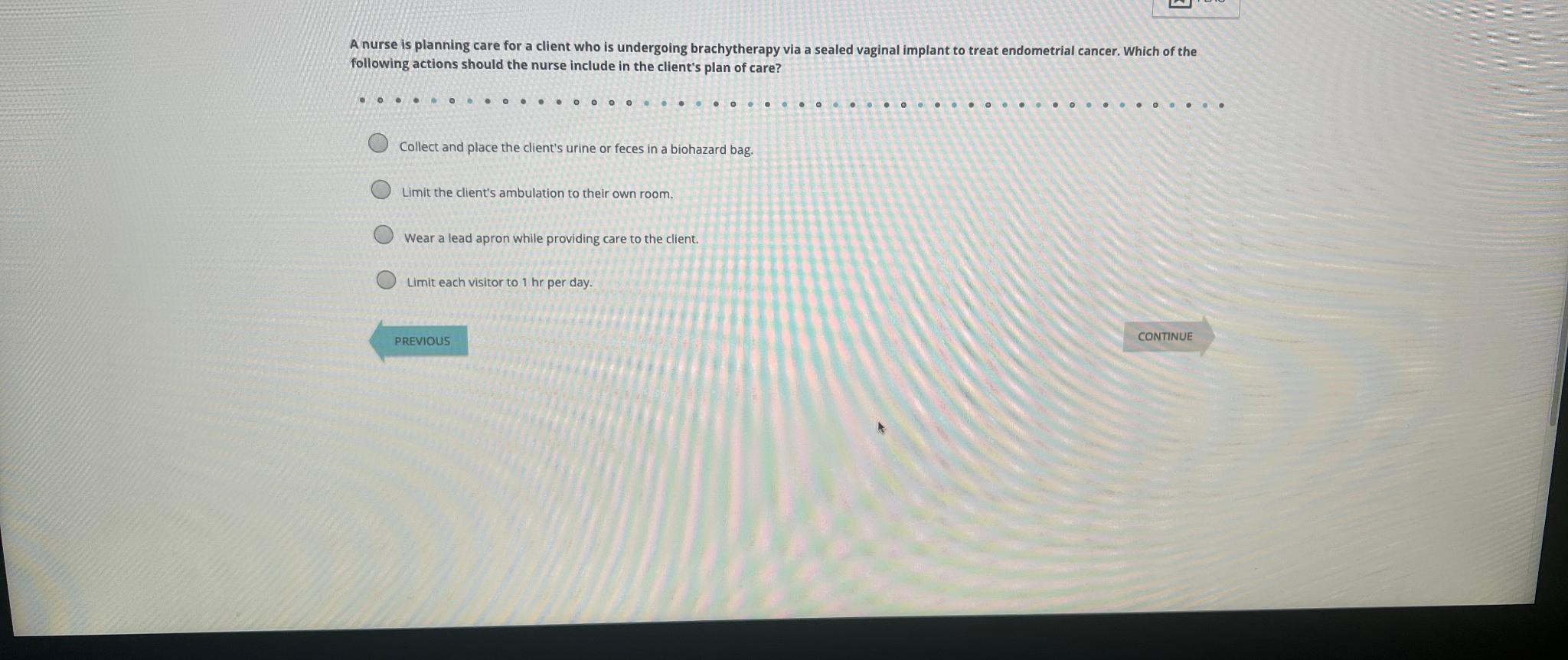 Solved A nurse is planning care for a client who is | Chegg.com