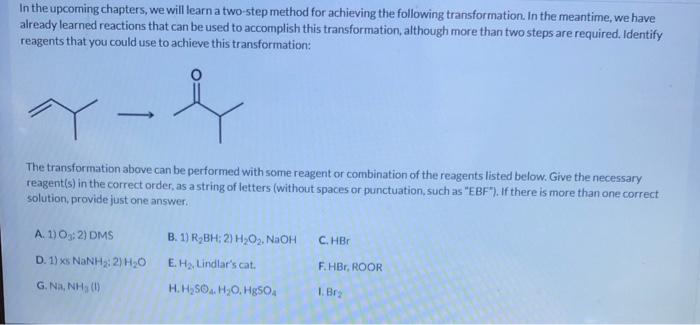 Solved In the upcoming chapters, we will learn a two-step | Chegg.com
