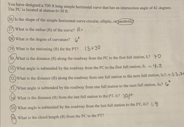 Solved You have designed a 700ft long simple horizontal | Chegg.com
