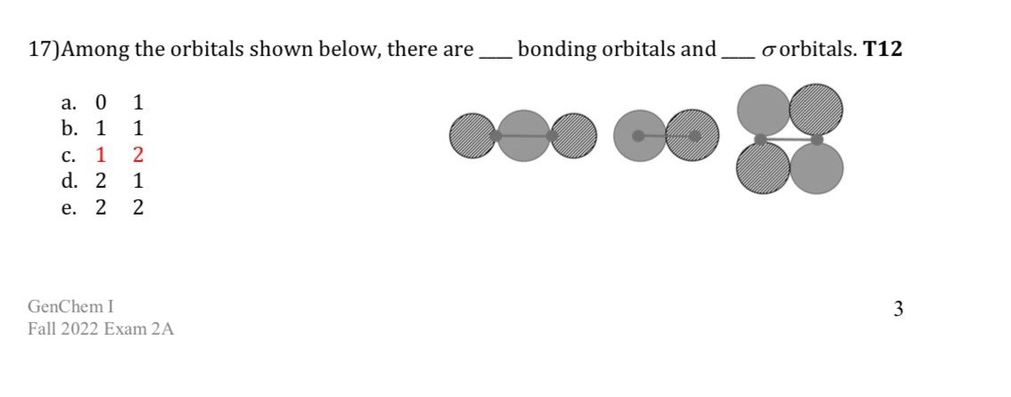 Solved Among the orbitals shown below, there are q, ﻿bonding | Chegg.com