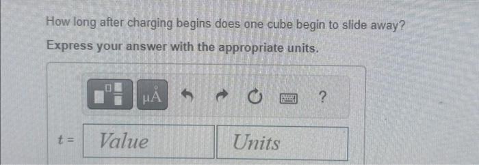 Solved A 2.0 g metal cube and a 4.0 g metal cube are 6.0 cm | Chegg.com