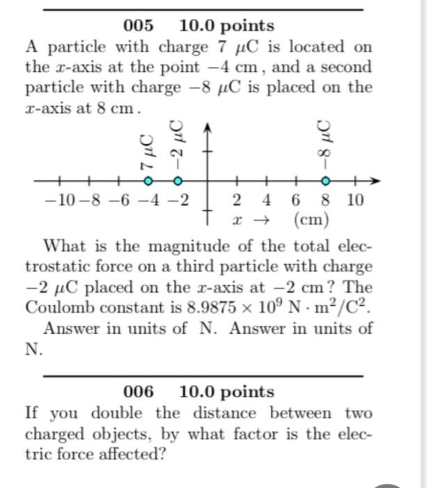 Solved If you double the distance between two charged | Chegg.com
