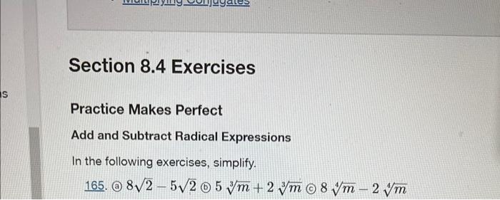 Solved Practice Makes Perfect Add and Subtract Radical | Chegg.com
