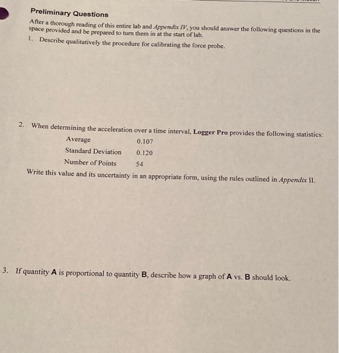 Solved Preliminary Questions After a thorough reading of | Chegg.com