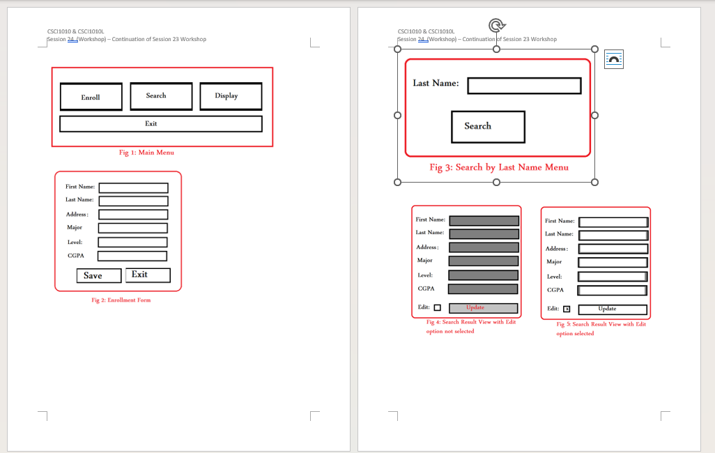 Solved a. ﻿Create the navigation. i. ﻿From the main() | Chegg.com