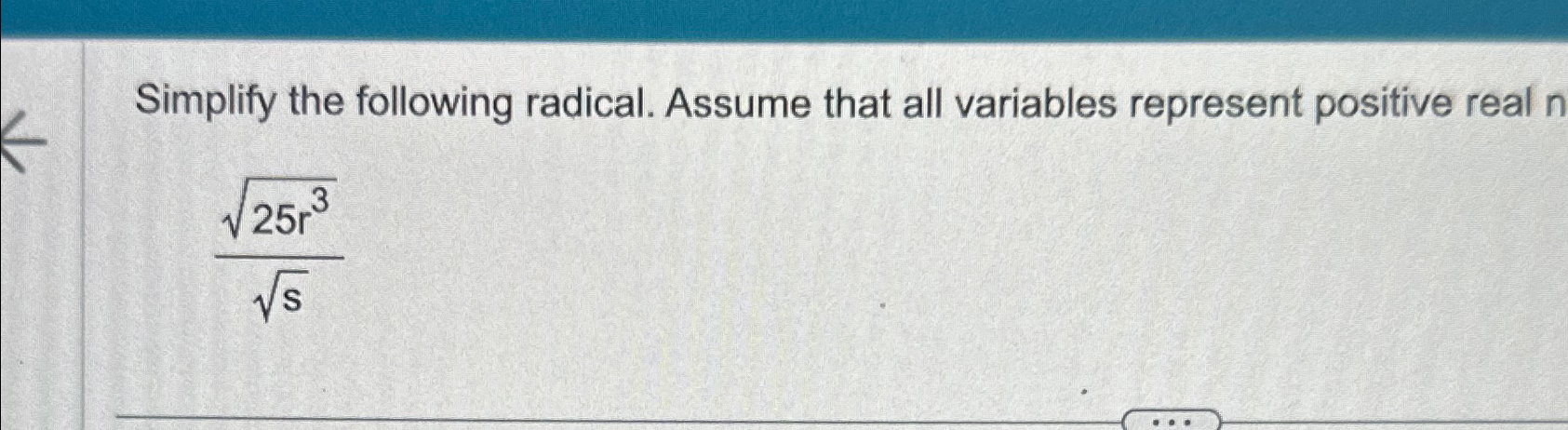 Solved Simplify the following radical. Assume that all | Chegg.com
