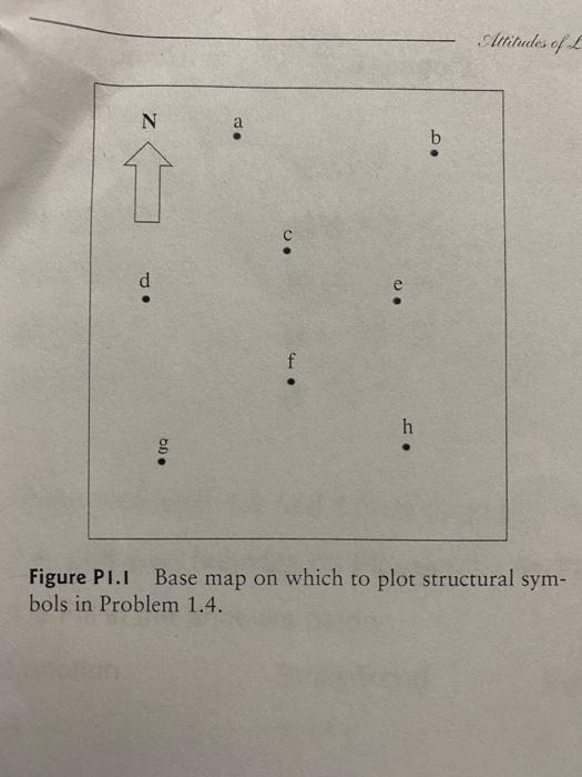Solved Plot the following structural elements on the map in | Chegg.com
