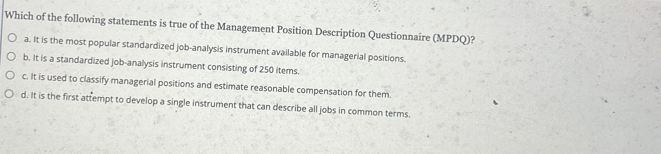 Solved Which of the following statements is true of the | Chegg.com