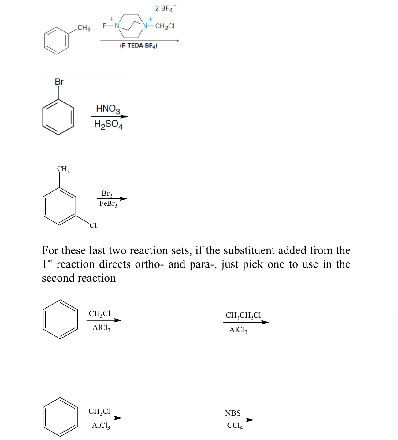 Solved Show the products) ﻿of the following reactions.Use | Chegg.com