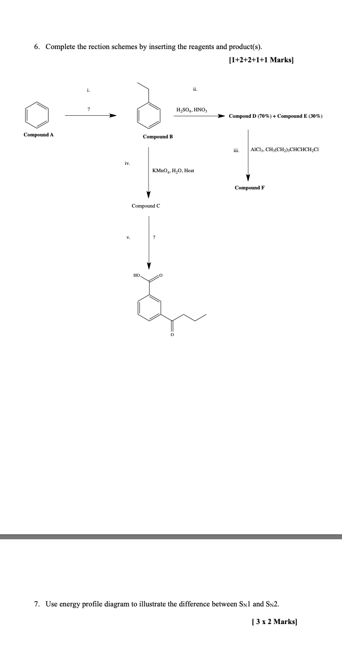 Solved Complete the following reactions:[ 3×1 | Chegg.com