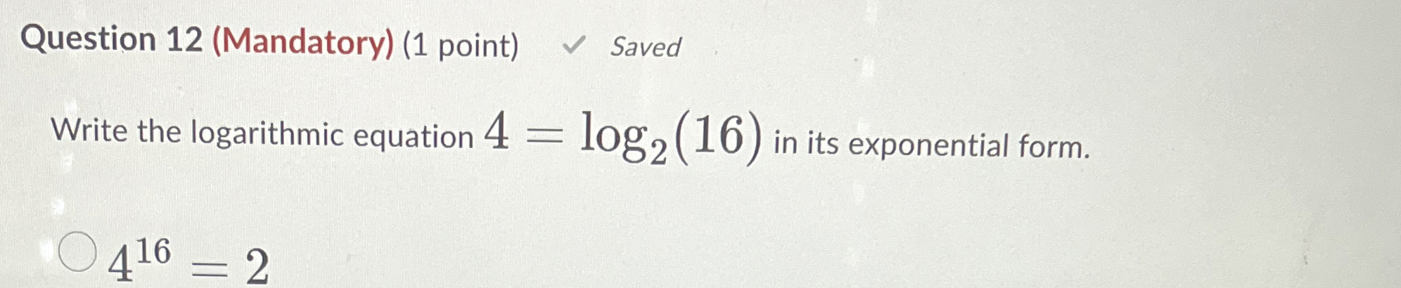 Solved Question 12 (Mandatory) (1 point) SavedWrite the | Chegg.com Solved Question 12 (Mandatory) (1 point) SavedWrite the | Chegg.com