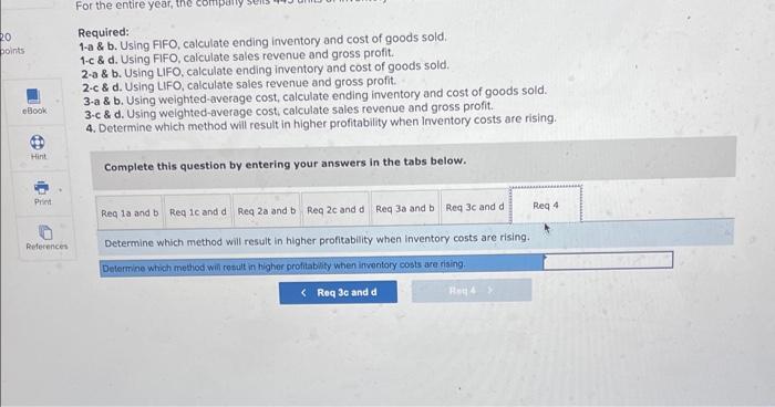 Solved 3-a \& b. Using weighted-average cost, calculate | Chegg.com