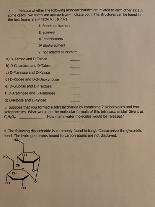 Solved Carbohydrates II Ketohexose will form five membered | Chegg.com