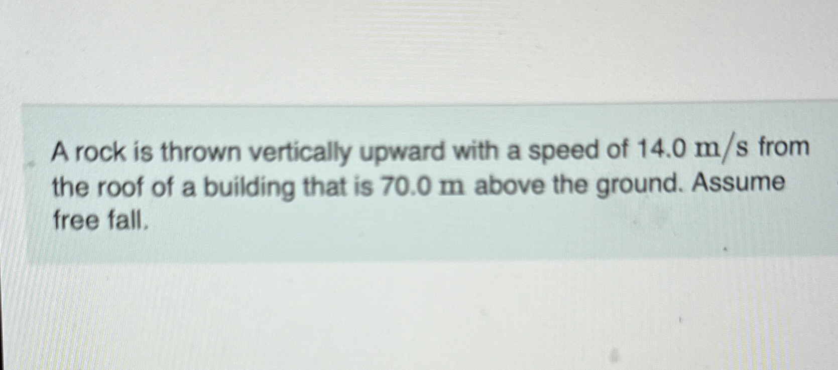 A rock is thrown vertically upward with a speed of | Chegg.com