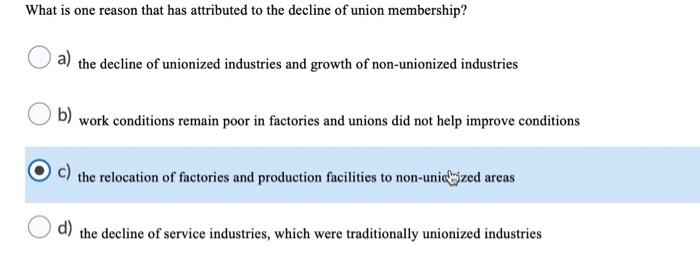 Solved What is one reason that has attributed to the decline | Chegg.com
