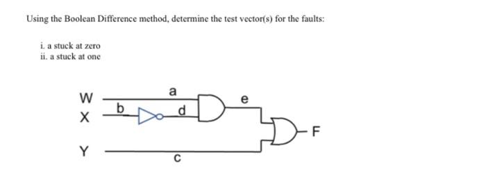 Solved Using the Boolean Difference method, determine the | Chegg.com