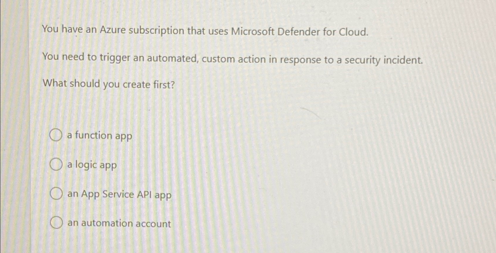 Solved You have an Azure subscription that uses Microsoft | Chegg.com