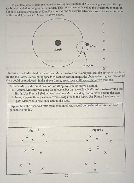 Solved In an attempt to explain the loop-like (retrograde) | Chegg.com
