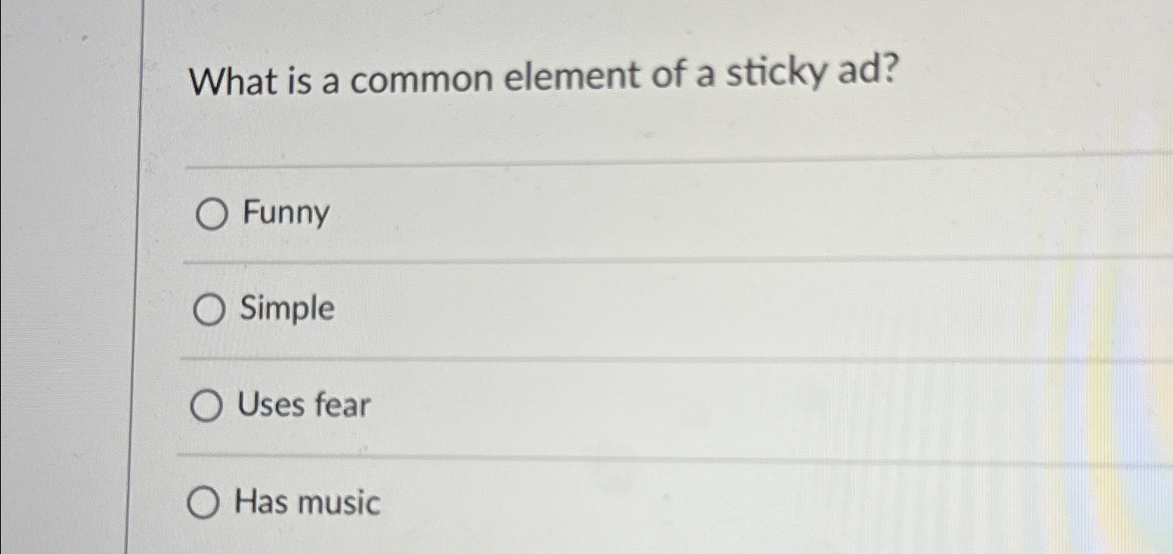 Solved What is a common element of a sticky | Chegg.com