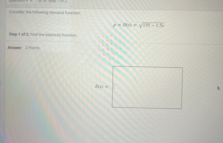 Solved Consider the following demand | Chegg.com