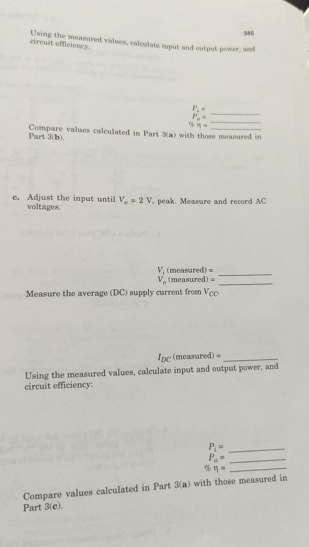 Solved Exp. 26/ Class-A and Class-B Power Amplifiers For | Chegg.com