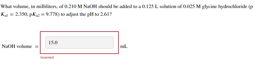 Solved What volume, in milliliters, of 0.210MNaOH should be | Chegg.com