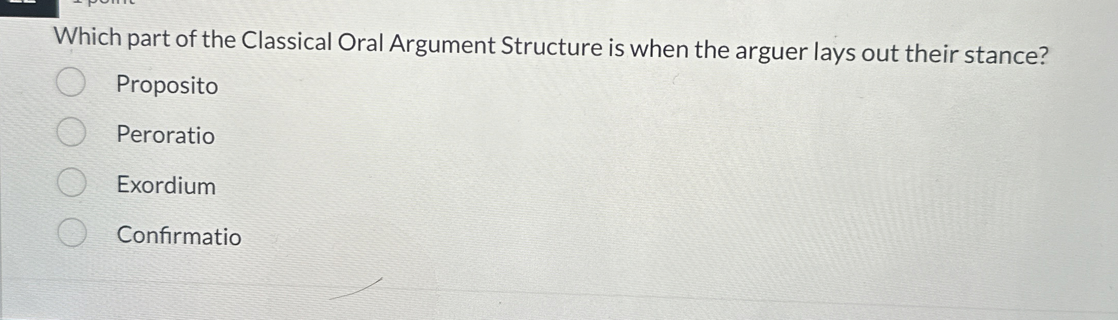 Solved Which Part Of The Classical Oral Argument Structure