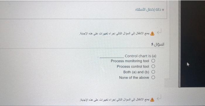 Solved Control chart is (a) Process monitoring tool Process | Chegg.com
